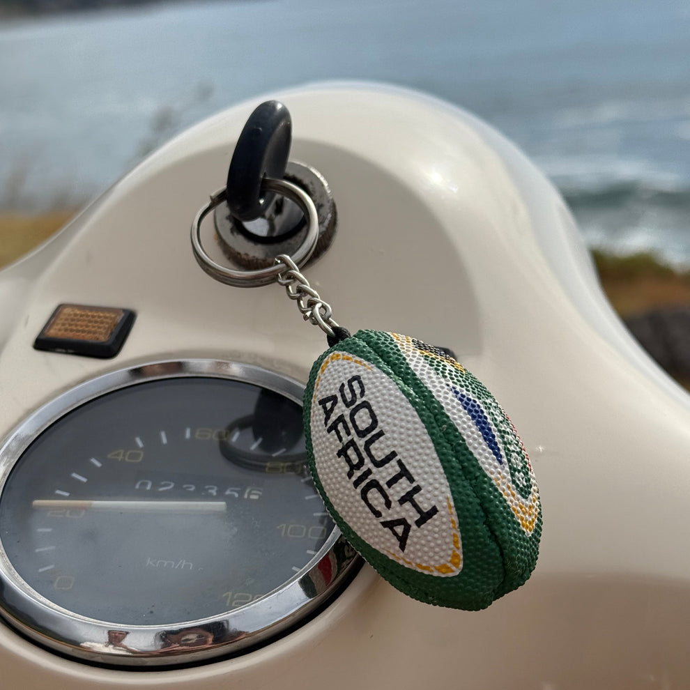 Faffies SA Flag Rugby Ball Key Ring